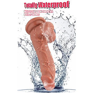 Realistic Dildo Sex Toys for Women - UTIMI 7.3'' Body Safe Material G spot Adult Lifelike Dildo with Strong Suction Cup Penis for Men Anal Hands-Free Play Sexual Wellness Products, Brown