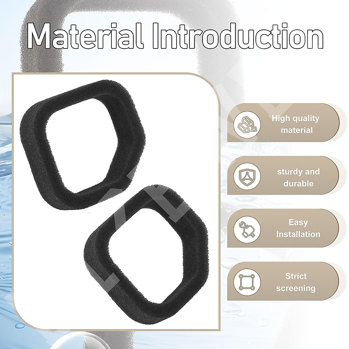 308649003 Air Filter w/Labels & 5687301 Cover Compatible with Ryobi RY251PH RY252CS RY253SS RY254BC 25CC String Trimmer - Contain oil tube