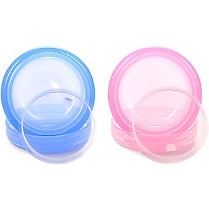 VEAIDE Plastic Small Travel Containers for Toiletries, TSA Approved Leakproof Refillable Cosmetics Makeup Jars with Lids for Cream Gel Paste, 20g/0.7OZ Per Piece, 6 Pieces