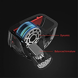 KZ ES4 In Ear Earphones Headphones,Yinyoo High Resolution Noise Cancelling Earbuds IEM Ergonomic Comfortable Hifi Bass Headphones Over Ear Monitor with Balanced Armature 2pin 0.75MM Cable(black nomic)