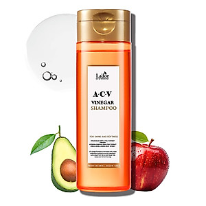LA'DOR Apple Cider Vinegar Clarifying Shampoo w/Tea Tree Sub-Acidic pH-balanced - Glossy Shine Refreshing for Greasy Dandruff Oily Scalp Hair Free of Silicone Paraben Sulfate 5.07 Fl Oz LADOR Korean