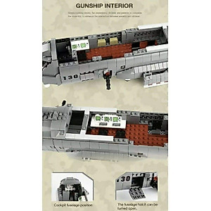 General Jim's AC-130 Gunship Building Blocks Plane Military Bricks Set - Ground-Attack Aircraft with Interactive Features | Compatibke with Cobi, Lego Sets and All Major Brands