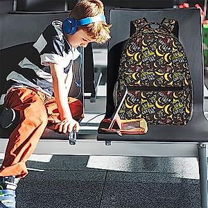 POCHY Personalized 3D Printing Gorilla Backpack Cute Cartoon Daily Large Capacity Backpack Gorilla Bag