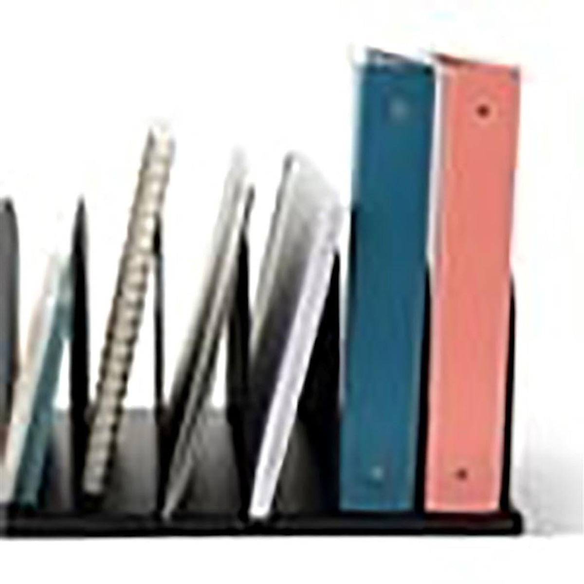 Scranton & Co Black Mesh Desk Organizer with 8 Upright Sections