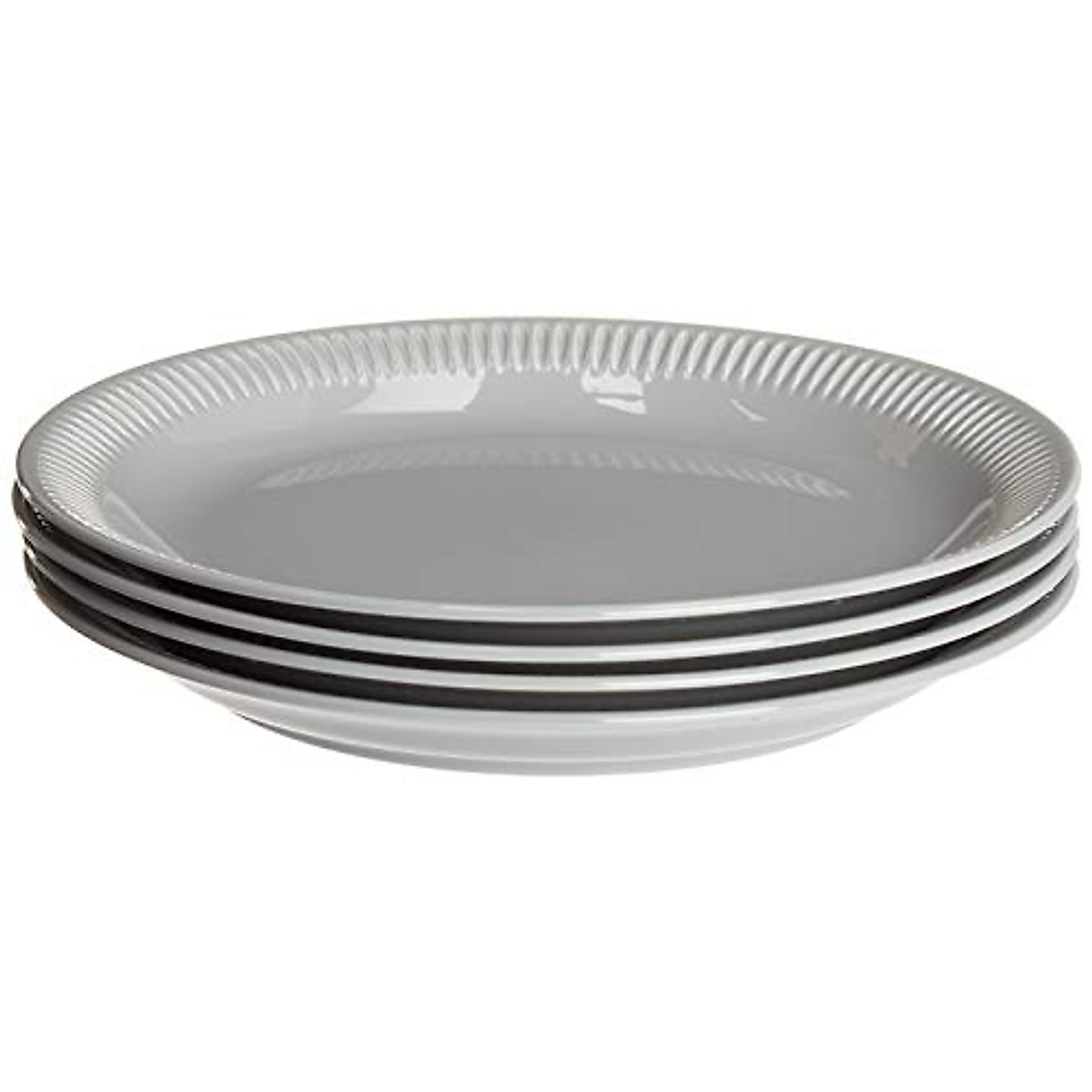 Lenox Gray Profile Stoneware 4-Piece Dinner Plate Set, 6.00 LB
