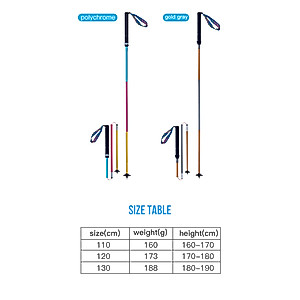 AONIJIE Folding Ultralight 7075 Aluminum Alloy Trekking Poles Quick Lock Trekking Hiking Pole Walking Stick (110 CM Style 2)