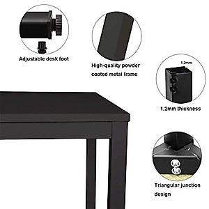 Home Office Computer Table Indoor Office Computer Game Work Study Desk Table Satudent Study Table Desk Modern Style Computer Desk Laptop Study Table Office Desk Workstation for Bedroom (L, One Size)