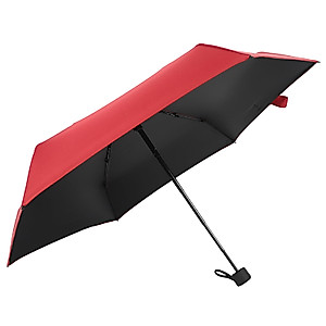 GAOYAING Travel Umbrella Mini Umbrellas for Rain Sun&Rain Lightweight Small UV Sun Umbrella Compact Suit for Pocket with Case