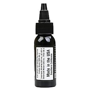 Element Tattoo Supply - Black Tattoo Ink Lining Outline Shading Mixing Ink Blending Solid Tattooing Ink Permanent for Human Skin Professional Vegan Tattoo Ink 1oz Bottle