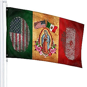 US And Mexico Friendship Flag 3x5 ft Double Side Garden Banner Indoor Outdoor Perfect Decoration