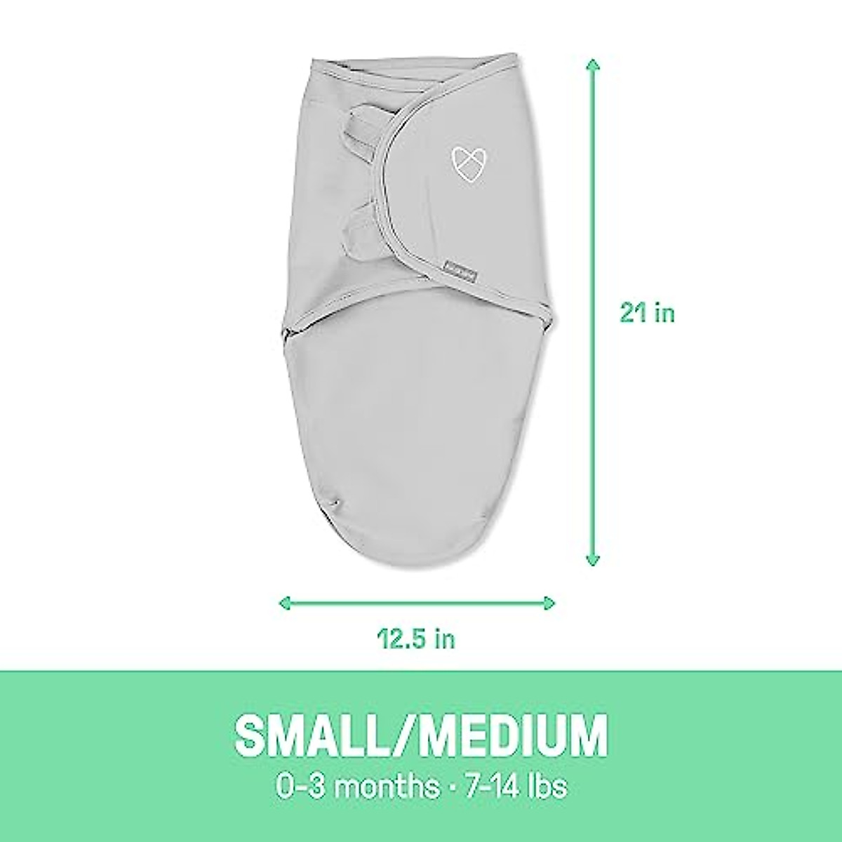 SwaddleMe by Ingenuity Original Swaddle, Size Large, For Ages 3-6 Months, 14-18 Pounds, Up to 30 Inches Long, 3-Pack Baby Swaddle Blanket Wrap