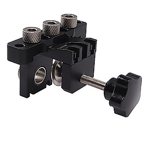 Dowel Drill Guide Kit, Aluminum Alloy Easy to Use 3 in 1 Pocket Hole Jig Kit for Furniture Assembly