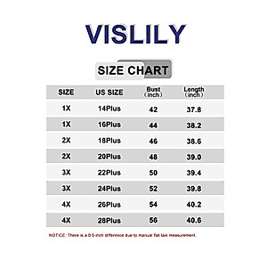 VISLILY Women's Plus Size Christmas Holiday Dress Xmas Patterned Tunic Dress 20W 03C