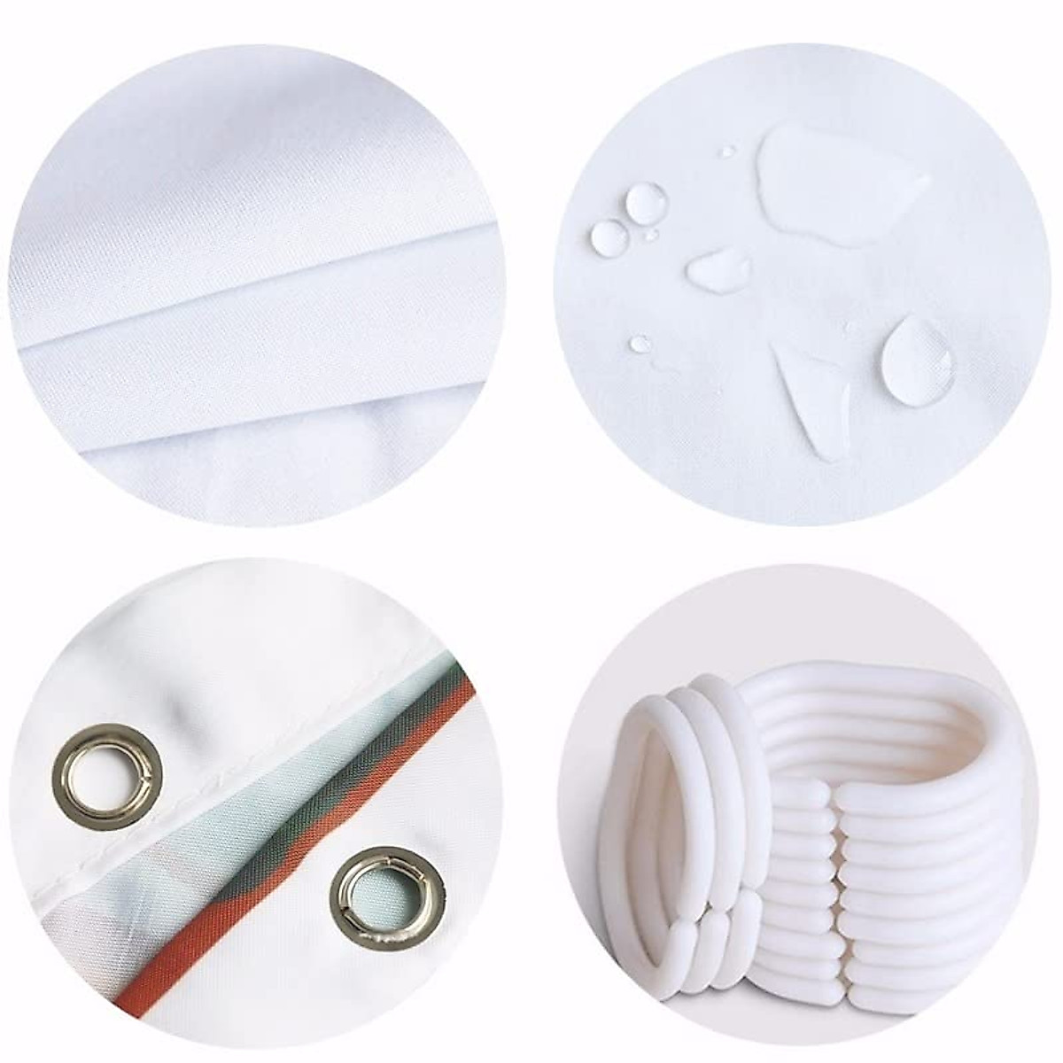 AXISRC Floral Fragrance Printing Bathroom Set Shower Curtain Bathroom Mat Toilet Cover Set Shower Curtain Home Decoration 71x71inches