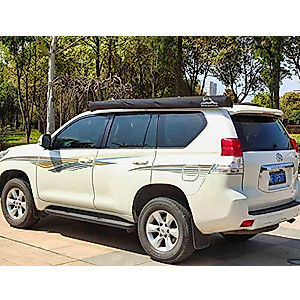 270 Awning Rooftop Tent Sun Shelter Designed for Vehicle with Roof Rack- Right/Left Hand Driver Side Awning Radius 8.2 ft,Khaki (Right-Side)