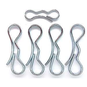 FSYHVVY Apply to Deck Clip Set (4pcs) 194209 Bow Tie Lock Cotter Pins. (1pcs) 194208 Bow Tie Lock Cotter Pin for Craftsman Sears Husqvarna Lawn mowers