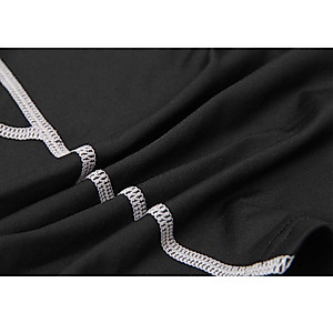 Men's Workout Set Compression Shirt and Pants Top Long Sleeve Sports Tight Base Layer Suit Quick Dry & Moisture-Wicking Yellow M