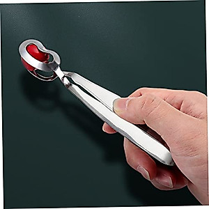 EXQUIMEUBLE Stainless Steel Snails Clip Barbecue Grill Tongs kitchen escargot utensil grilling tongs Stainless Steel Snail Tongs Food Clamp Cooking Tongs metal kitchen Tongs with lock sandwich