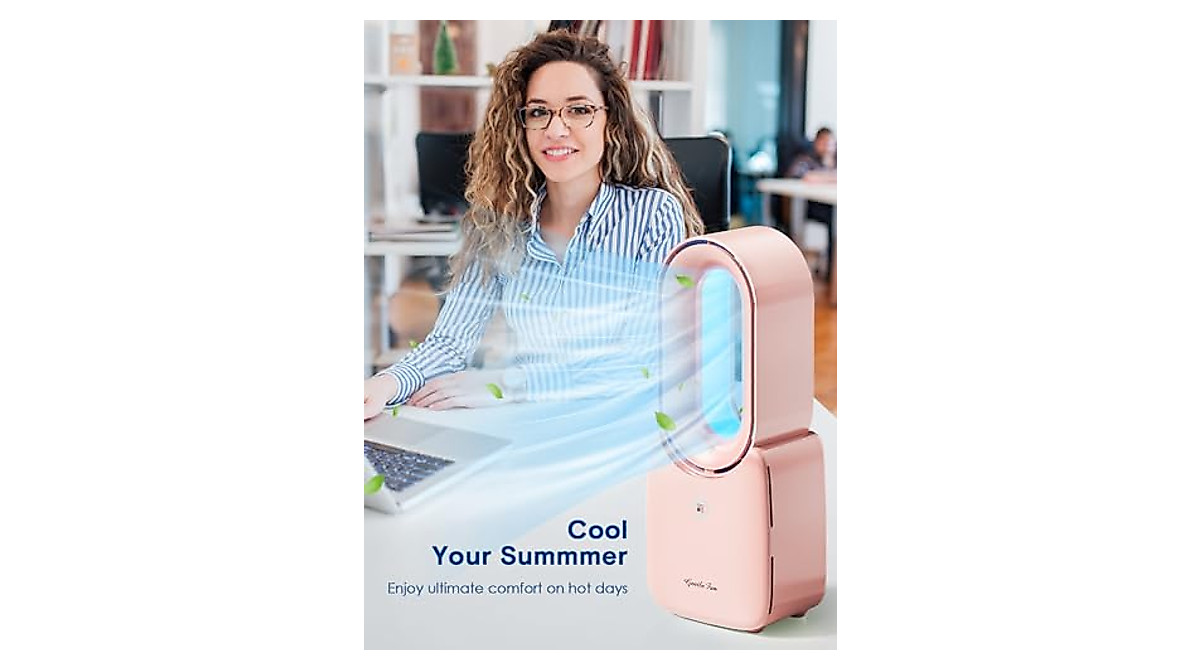 let'me Bladeless Desk Fan - Quiet & Stylish Cooler