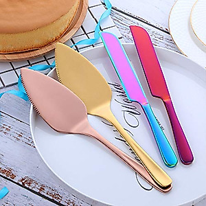 Buyer Star Cake Shovel Sets, 304 Stainless Steel Spatula Baking Tool Cake Shovel For Pie/Pizza/Cheese (Rose Gold)