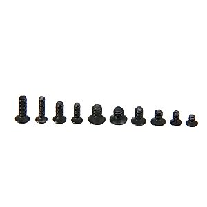 Ochoos 500Pcs/Box Laptop Computer Screws Assembly with Screwdriver Set 10 Types Mini Alloy Steel Screw DIY Repair Tool Kit Black