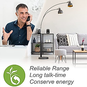 VTech VG101-11 DECT 6.0 Cordless Phone for Home, Blue-White Backlit Display & Big Buttons, Full Duplex Speakerphone, Caller ID/Call Waiting, Easy Wall Mount, Reliable 1000 ft Range (Black)