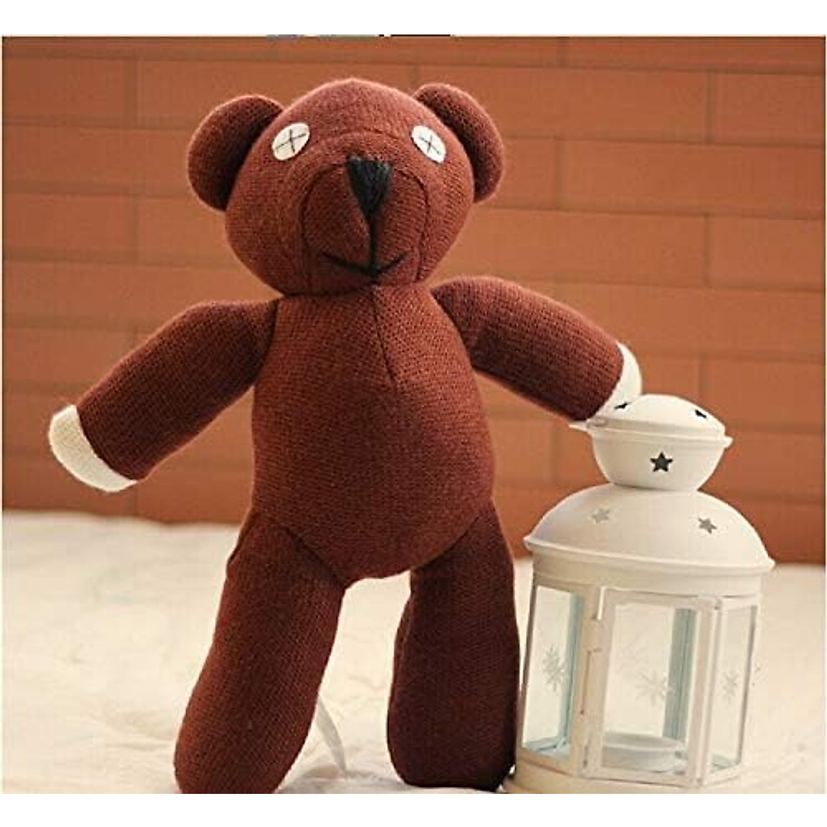 Yancos Teddy Bear Plush Figure Doll Toy Brown Stuffed Animal Teddy Bear Plushies Home Decor Gift for Kids 9”