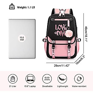 EZERKI 15.6-inch Laptop Backpack for Women,Casual backpack College Bag with USB Charging&Headphone Port (E1)