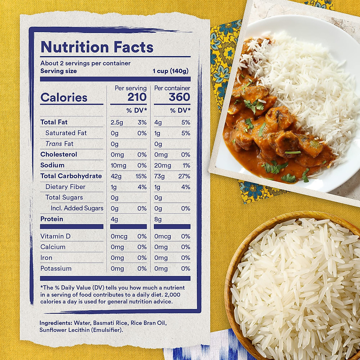 Tilda Ready to Heat Pure Basmati Rice, Convenient Microwaveable Rice, 8.5 Ounce Pouch (Pack of 6)