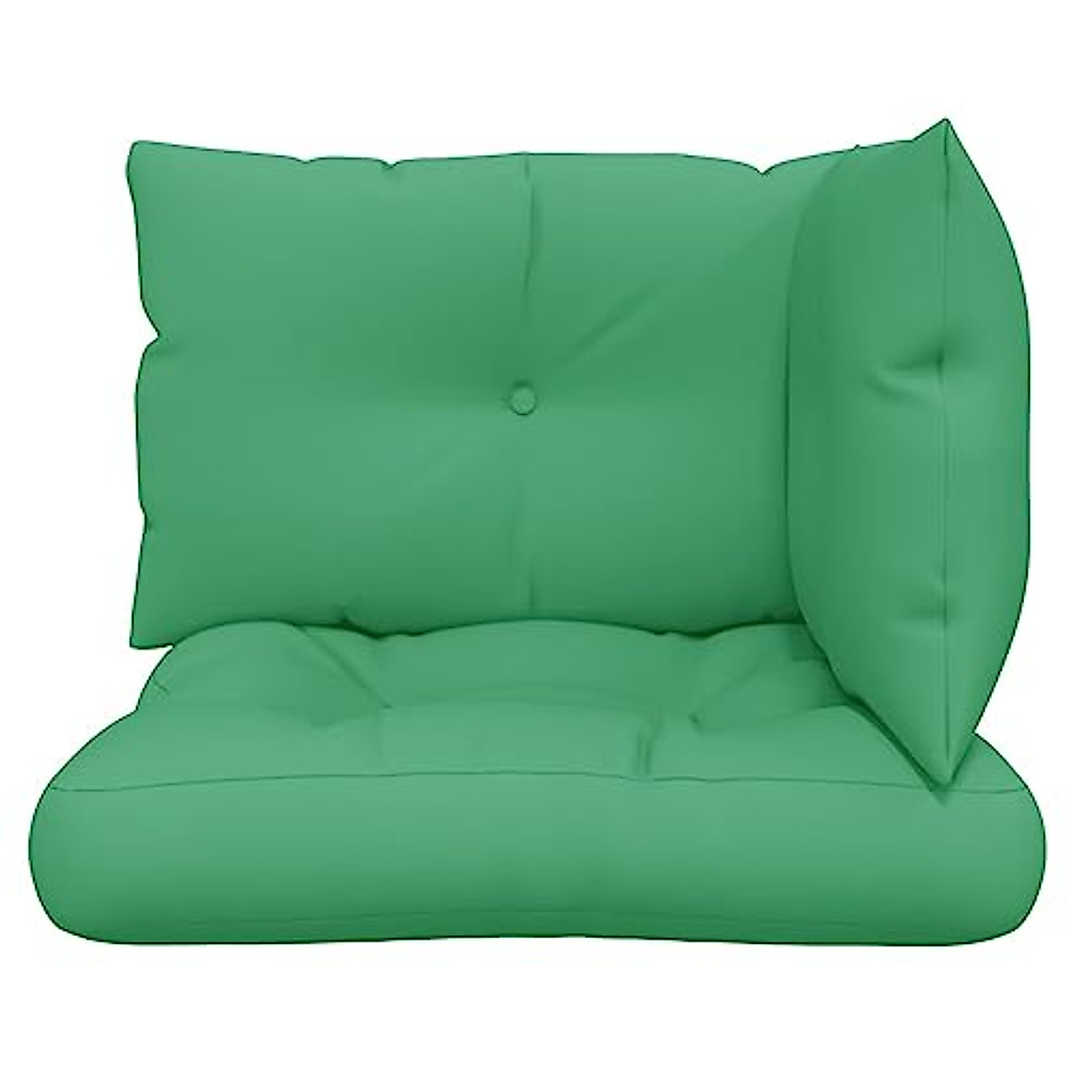 MBFLUUML Backrest Patio Cushion, Outdoor High Back Chair Cushion, Pallet Sofa Cushions 3 pcs Green Fabric Suitable for Home, Bedroom, Outdoor Patio, Garden.