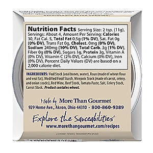 More Than Gourmet Classic French Demi Glace, Veal, 1.5 Oz