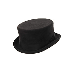 elope John Bull Vintage Steampunk Low Profile Black Top Hat Standard