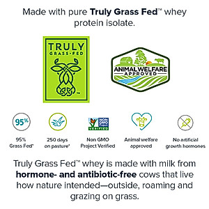 Legion Whey+ Whey Isolate Protein Powder from Grass Fed Cows, 5lbs, Vanilla