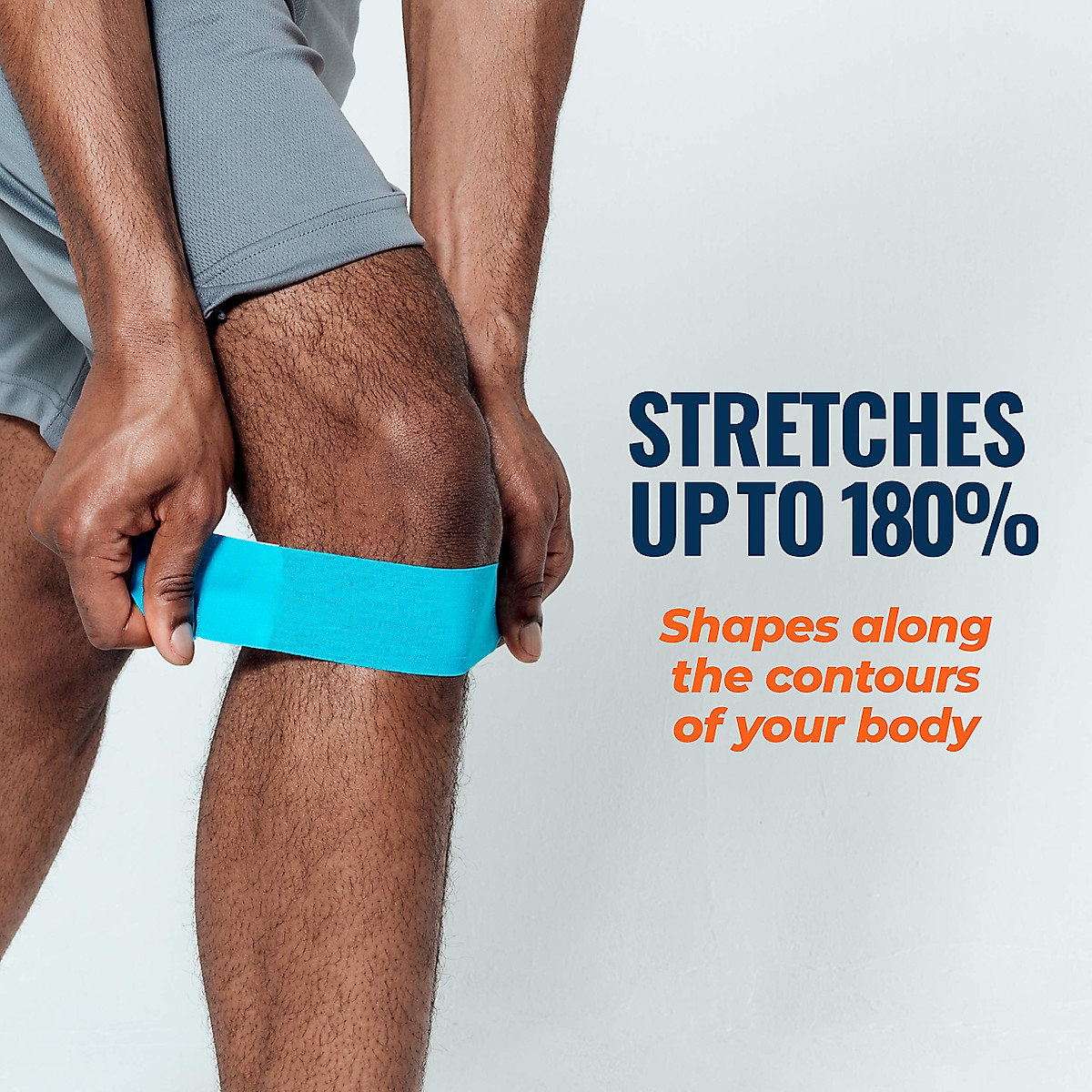 Kinesiology Tape - Black (Bulk Roll) - Premium Grade Uncut 5cm x 35m Roll - Ideal for Athletic Sports Physio Strapping and Muscle Injury & Support - Includes eGuide