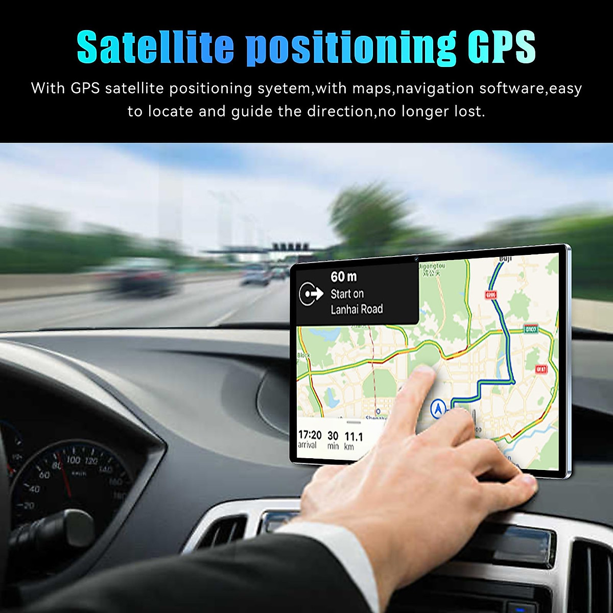 Tablet 10.1 inch AndroidTablet PC, Computer Tablets 8GB RAM 256GB ROM with Dual Camera, 4G LTE 5G WiFi Office Tablet with 7000mAh Lithium Battery, Pefect Gift (Blue)