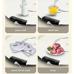 Portable Electric Round Warming Tray, Foldable & Roll up Silicone Heating Mat Pad for Food, Flexible Plate Warmer for Kitchen Travel Party,10s Fast Heating, Adjustable 9 Temperature Setting (Round)