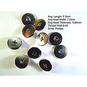 VATH M2 x 2.3mm OEM Laptop Screws Silver (Nylok) 10pcs [S19]