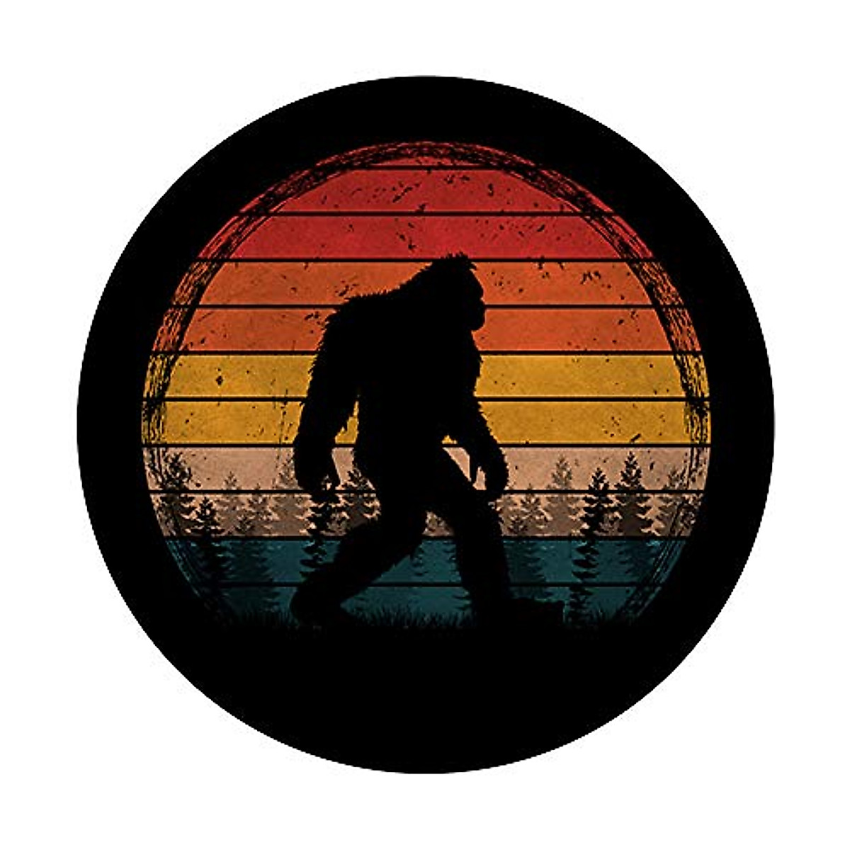 Bigfoot Retro, Vintage Seventies Graphic Design Gift Idea PopSockets PopGrip: Swappable Grip for Phones & Tablets