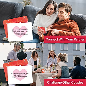 UMONIE Conversation Cards for Couples, Fun Questions Couples Games for Date Night, Cards Game for Couples to Strengthen Relationships, Romance, Trust - Valentine's Day Couples Gifts for Him/Her/Them