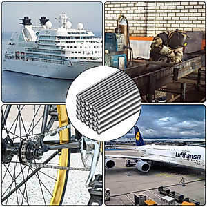 30 Pieces Copper Aluminum Welding Rods 0.08 x 10 Inch Universal Low Temperature Welding Cored Wire Multipurpose Copper Aluminum Repair Rods for Welding Alloy, Stainless, Galvanized Steel, Copper