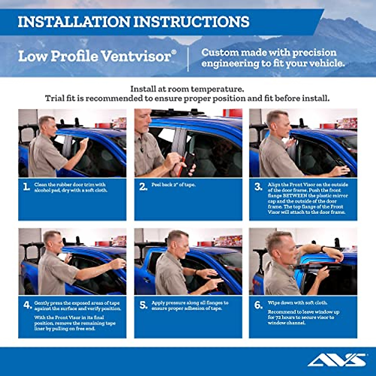 Auto Ventshade [AVS] In-Channel Ventvisor | 2007 - 2010 Saturn Outlook, 2007 - 2016 GMC Acadia, 2017 Acadia Limited - Smoke, 4 pc. | 194632