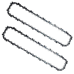 Opuladuo 2PC 12 Inch Chainsaw Chain for Greenworks 40V 20262 20292 Chainsaw, 12" Replacement Chain for Sun Joe SWJ698E 9A Chain Saw - 3/8" - .050" - 45 DL