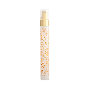 Enslz 6 PCS 10ml Flower Print Matte Refillable Empty Travel Glass Perfume Spray Bottle Atomizer Pump Sprayer Bottle Set