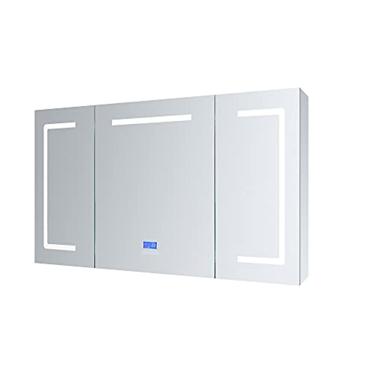 Lexora Home Lesina 48" x 32" LED Medicine Cabinet with Defogger