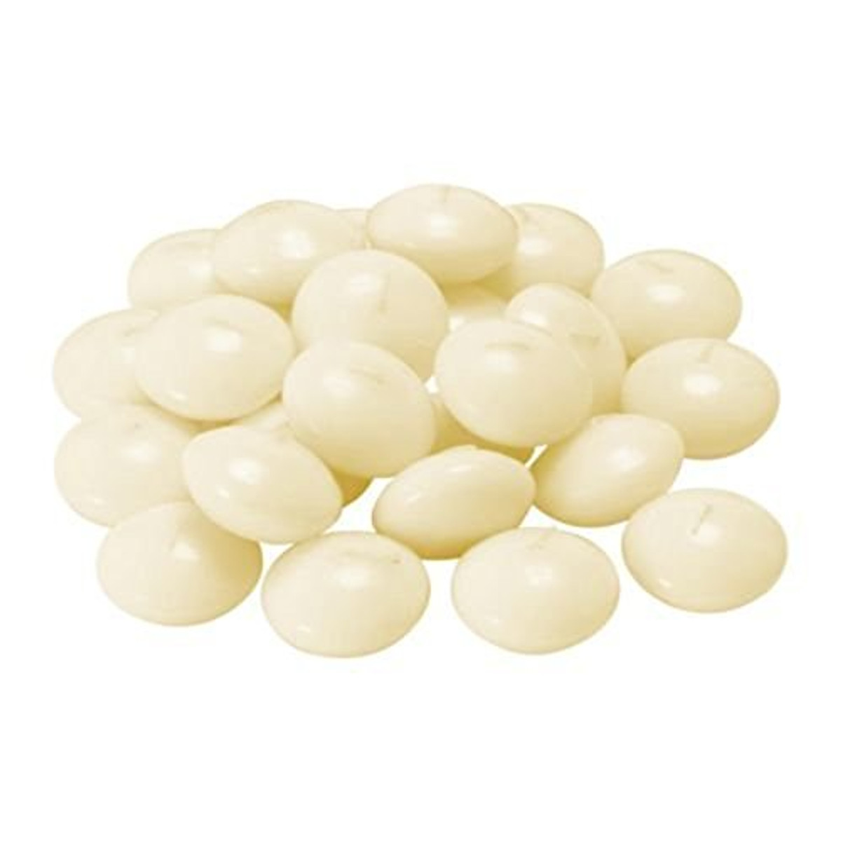 esowemsn 25Pcs Mini Candles Smoke-Free Romance Floating Wax Small Floating Candle for Weddings, Home Decoration, Relaxation, Spa, Smokeless Cotton Wick