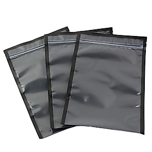 Black and Clear Food Sealer Freezer Bags for Storing Fish, Vegetables, Meat, Grains, Fruit, Nuts, and Cereal, Great Choice for Sous Vide Cooking (6" x 10")