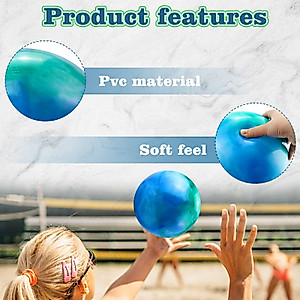 WYOMER 3 Pack 10-inch Marbleized Bouncy Balls Outdoor Playballs Colorful Bouncy Toys Balls Cloud Bouncing Balls with Pump