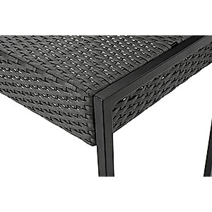 Christopher Knight Home Conrad Outdoor Wicker Barstools, 2-Pcs Set, Grey