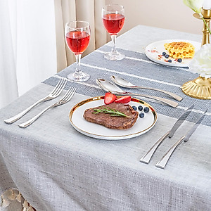 Joincook 24 Pieces Silverware Set with Steak Knives Service for 4,Modern 18/10 Stainless Steel Flatware Cutlery Set,Utensil Set for Home Restaurant Hotel,Mirror Polished,Dishwasher Safe