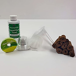 AeroGarden Bounty Elite - Indoor Garden with LED Grow Light, WiFi and Alexa Compatible, Platinum Stainless & Grow Anything Seed Pod Kit Hydroponic Indoor Garden, 9-Pod